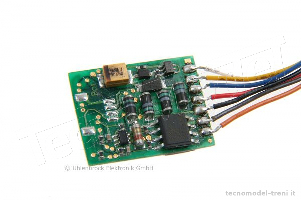 Uhlenbrock 74320 Decoder multiprotocollo per DCC e Motorola con regolazione del carico con spina ...