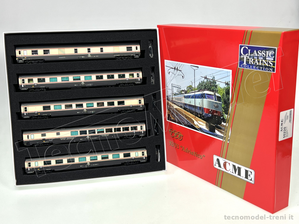 Acme 55220 FS TEE ''Adriatico'' set 5 carrozze Gran Confort, ep.IV ...