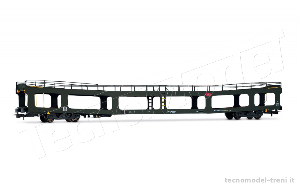 Jouef HJ4189 SNCF, carro DD DEV 66 per trasporto auto al seguito, 2a ...